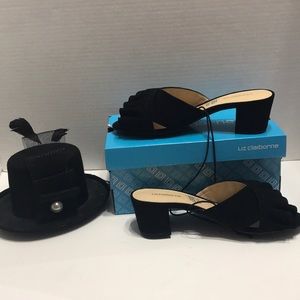 Liz Claiborne | Shoes | Liz Claiborne Black Slipon Sandals New | Poshmark